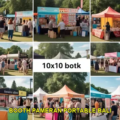 Booth Pameran Portable Bali Dengan Desain Kreatif Siap Tampil