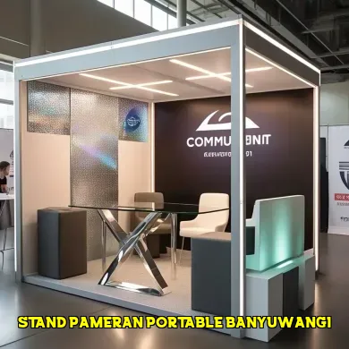Stand Pameran Portable Banyuwangi Desain Kreatif Dan Modern